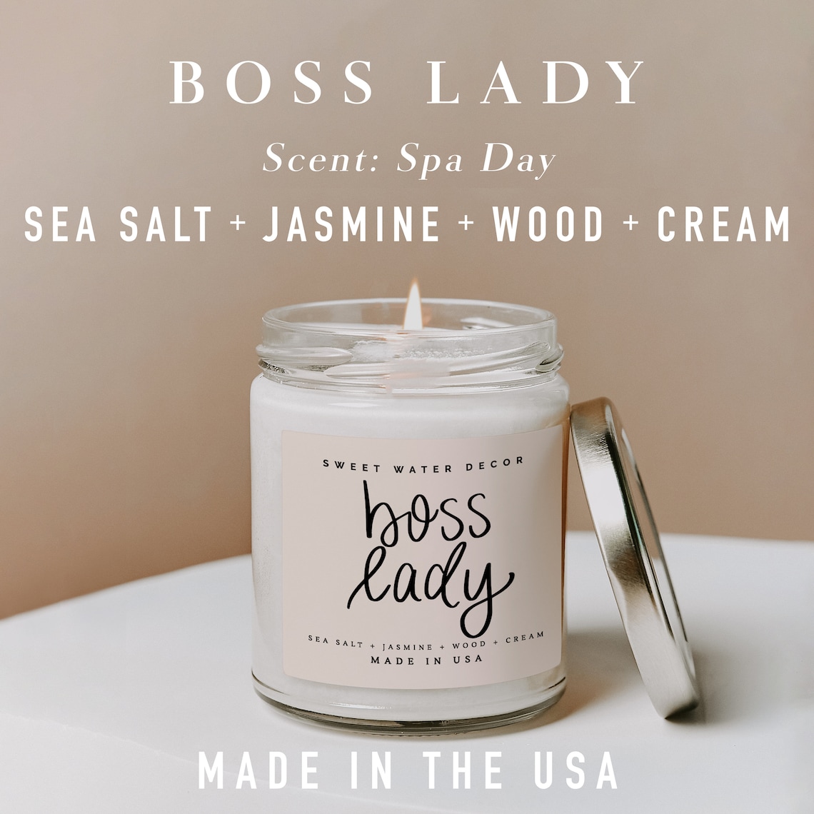 Boss Lady Candle Girl Boss Candle Handmade Soy Candles - Etsy