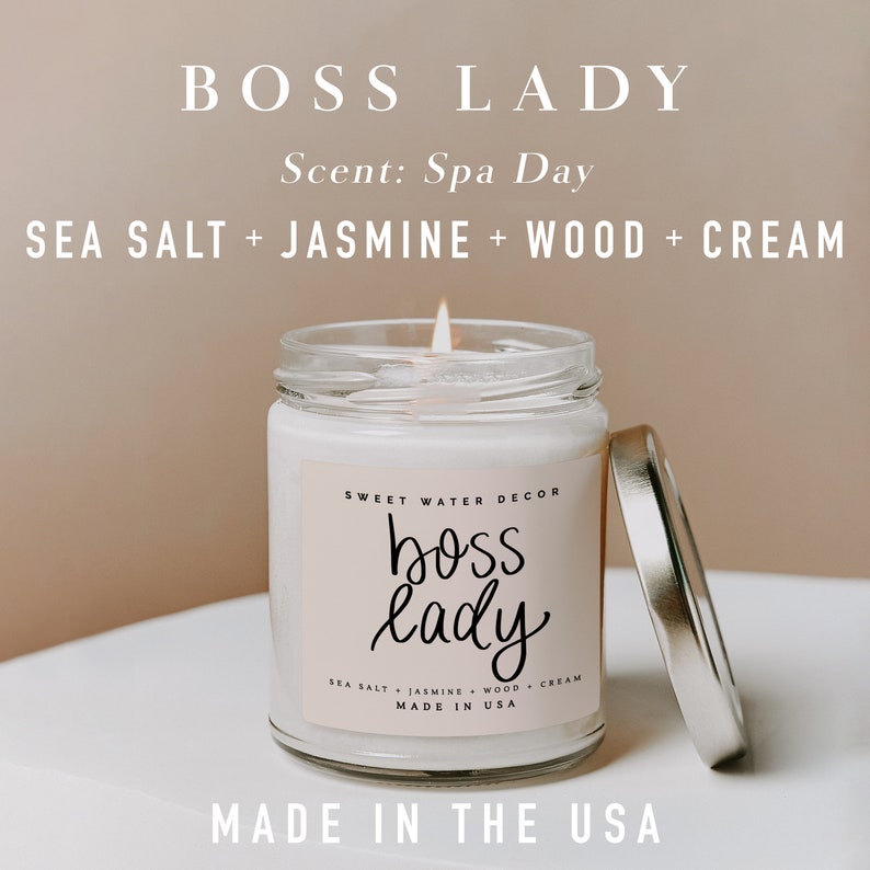 Boss Lady Candle Girl Boss Candle Handmade Soy Candles - Etsy