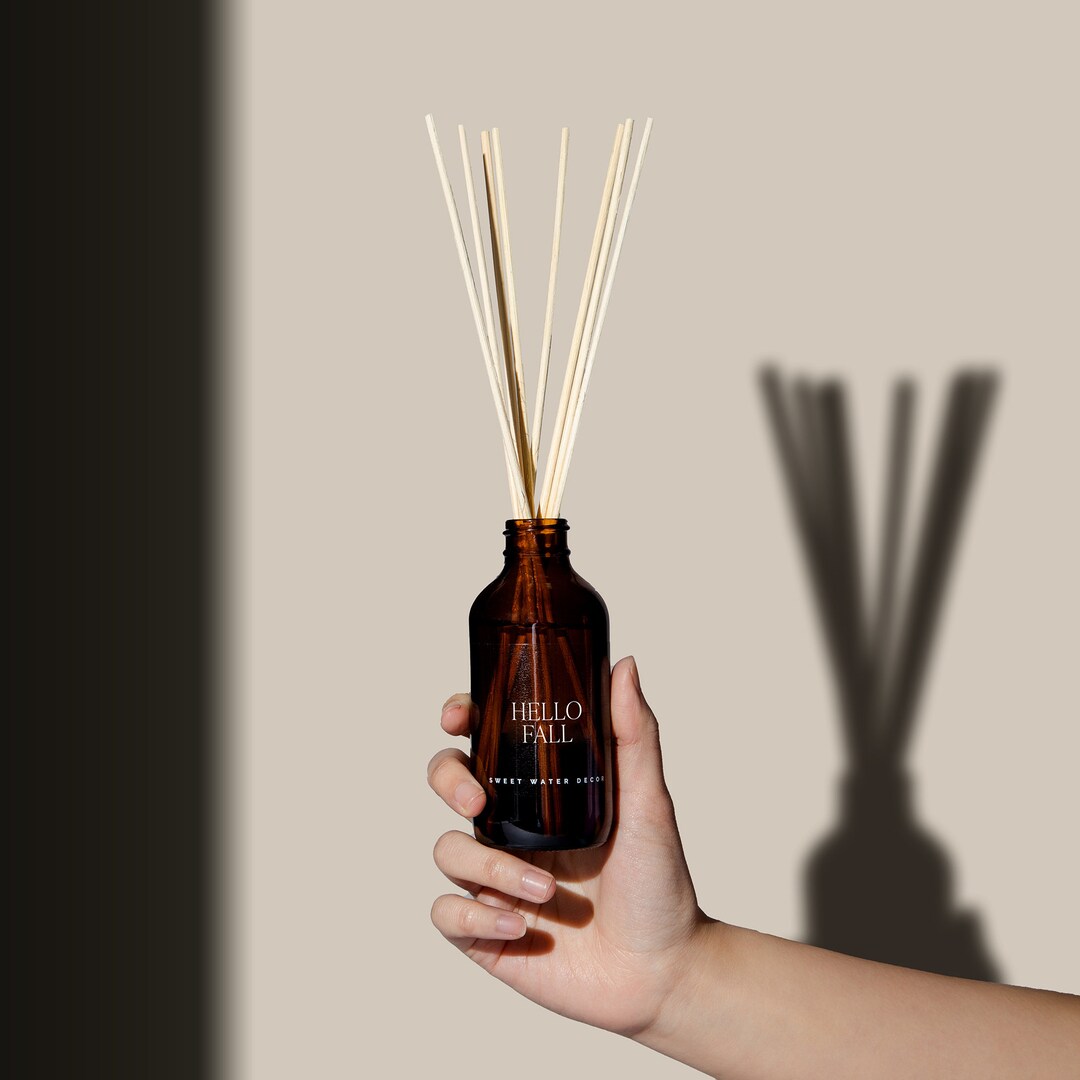 Hello Fall Amber Reed Diffuser Fall Scented Essential Oil Reed Diffuser ...
