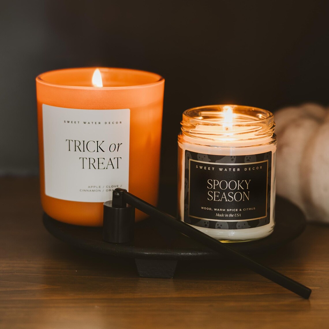 Spooky Season Halloween Candle: Woods, Spice & Citrus Scented Soy ...