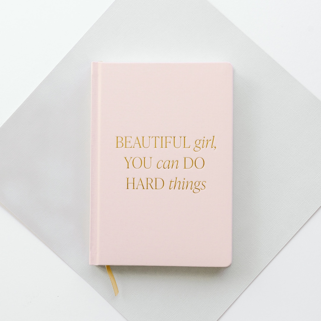 Beautiful Girl Light Pink Fabric Journal, 100 Lined Pages for Note ...