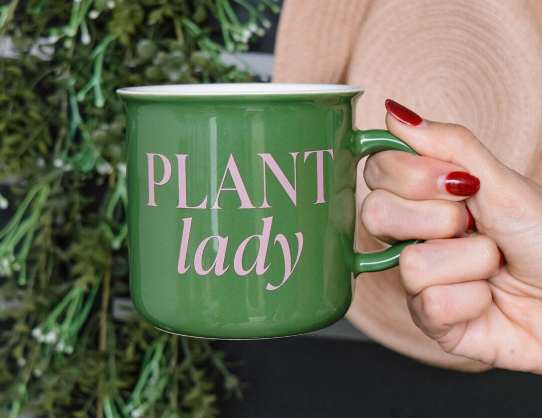 Plant Lady Coffee Mug Ceramic Campfire Coffee Mug Plant Lover Coffee ...
