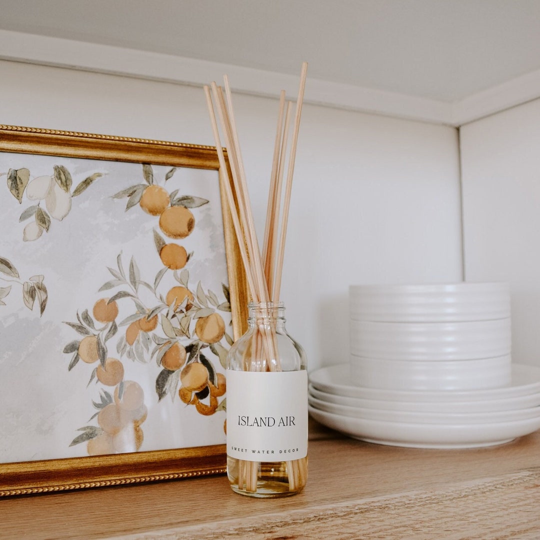 Island Air Reed Diffuser | Tropical Scent Oil Diffuser | Citrus Scented ...