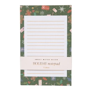 Gingerbread Christmas Notepad - Stocking Stuffers for Her, Christmas ...