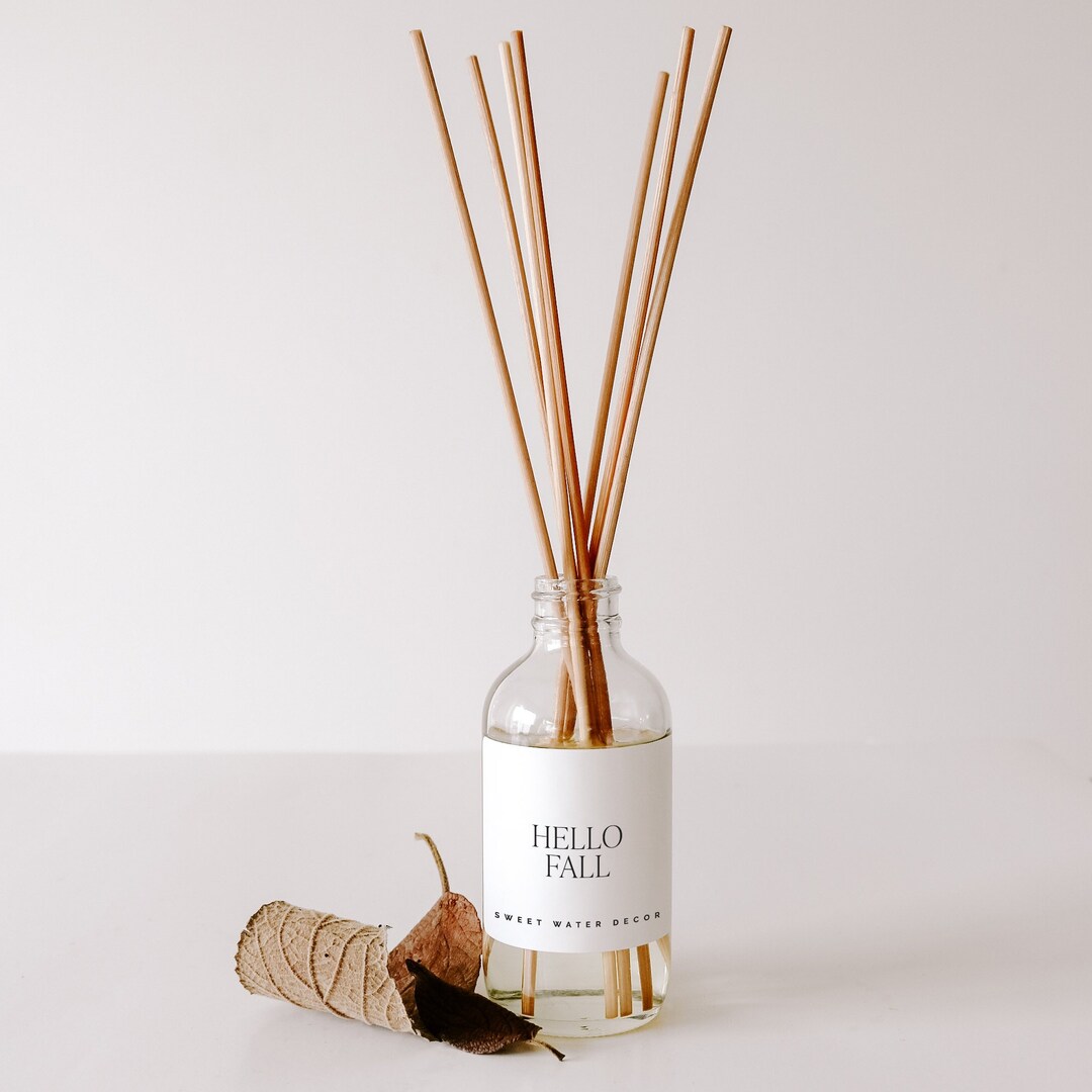 Hello Fall Reed Diffuser - Cider, Nutmeg, Cinnamon, Cloves Fall Home ...