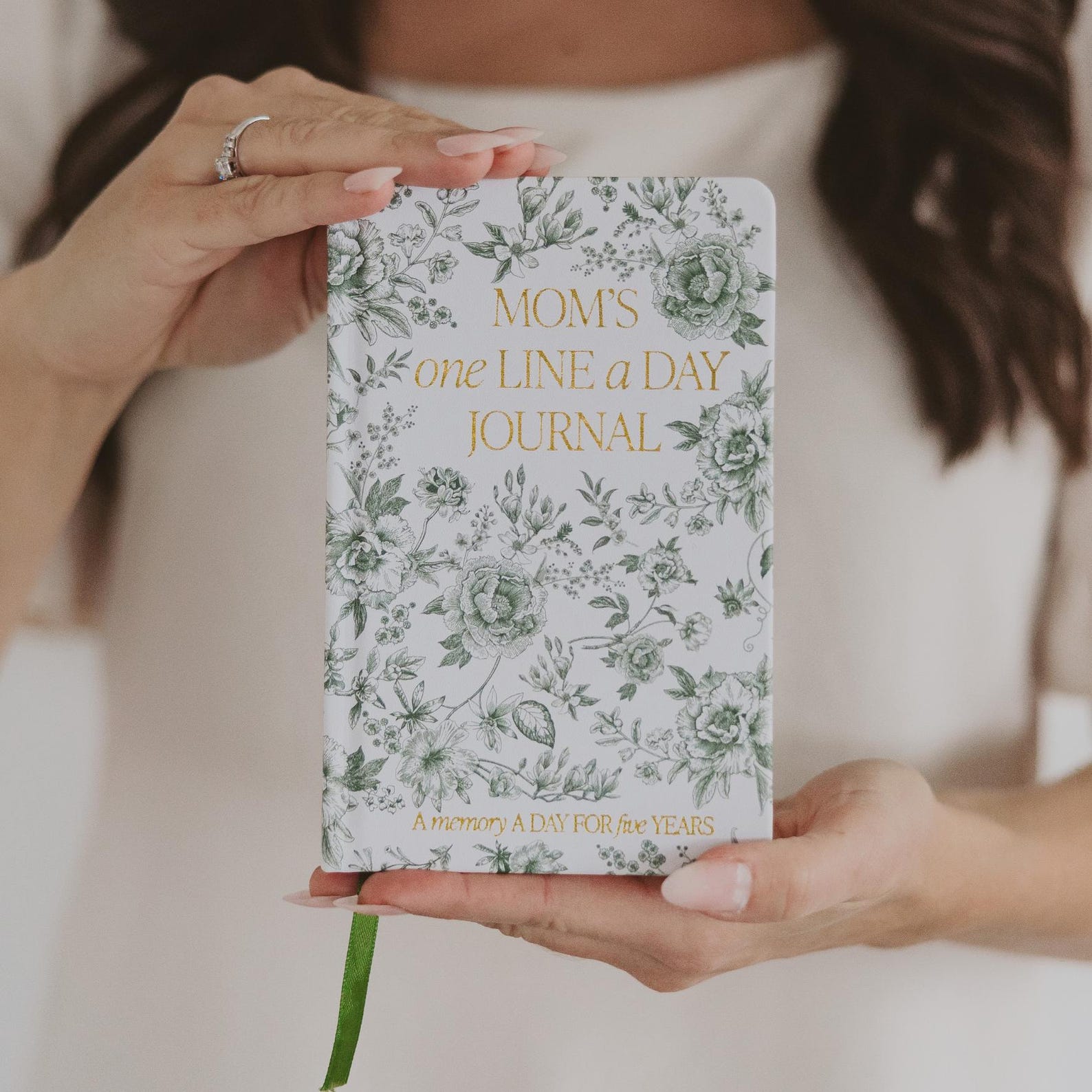 Mom's One Line A Day Journal: Green Delft 5-year Mom Memory Journal - Etsy