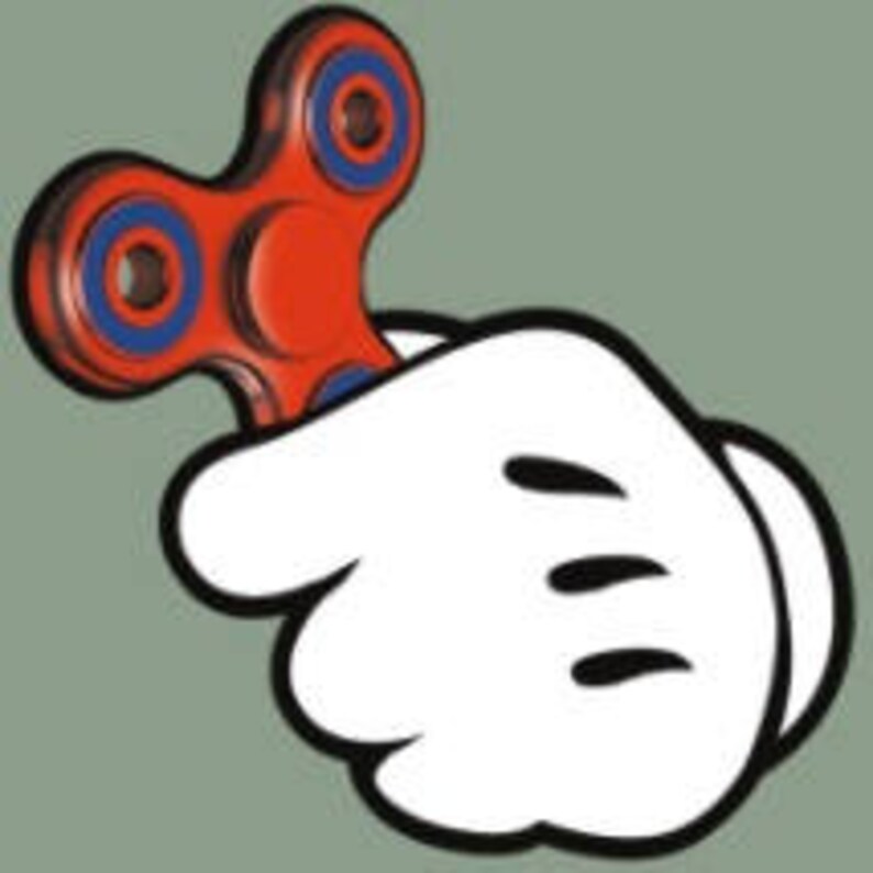 Fidget spinner t-shirt cartoon hand men t-shirt fidget spinner | Etsy