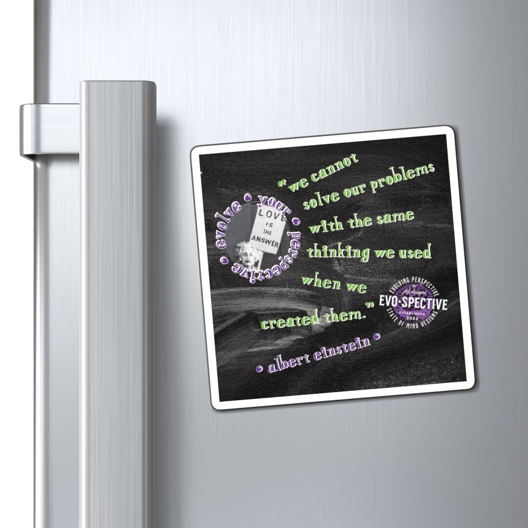 Einstein Wisdom Magnet Inspirational Home Decor Charming Gift for Every ...