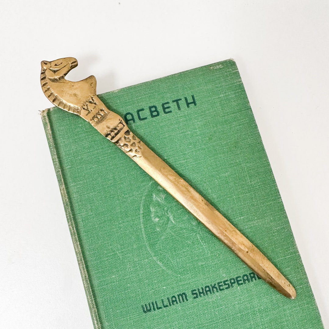 Brass Chess Knight Letter Opener, Horse Head Letter Opener, Vintage ...