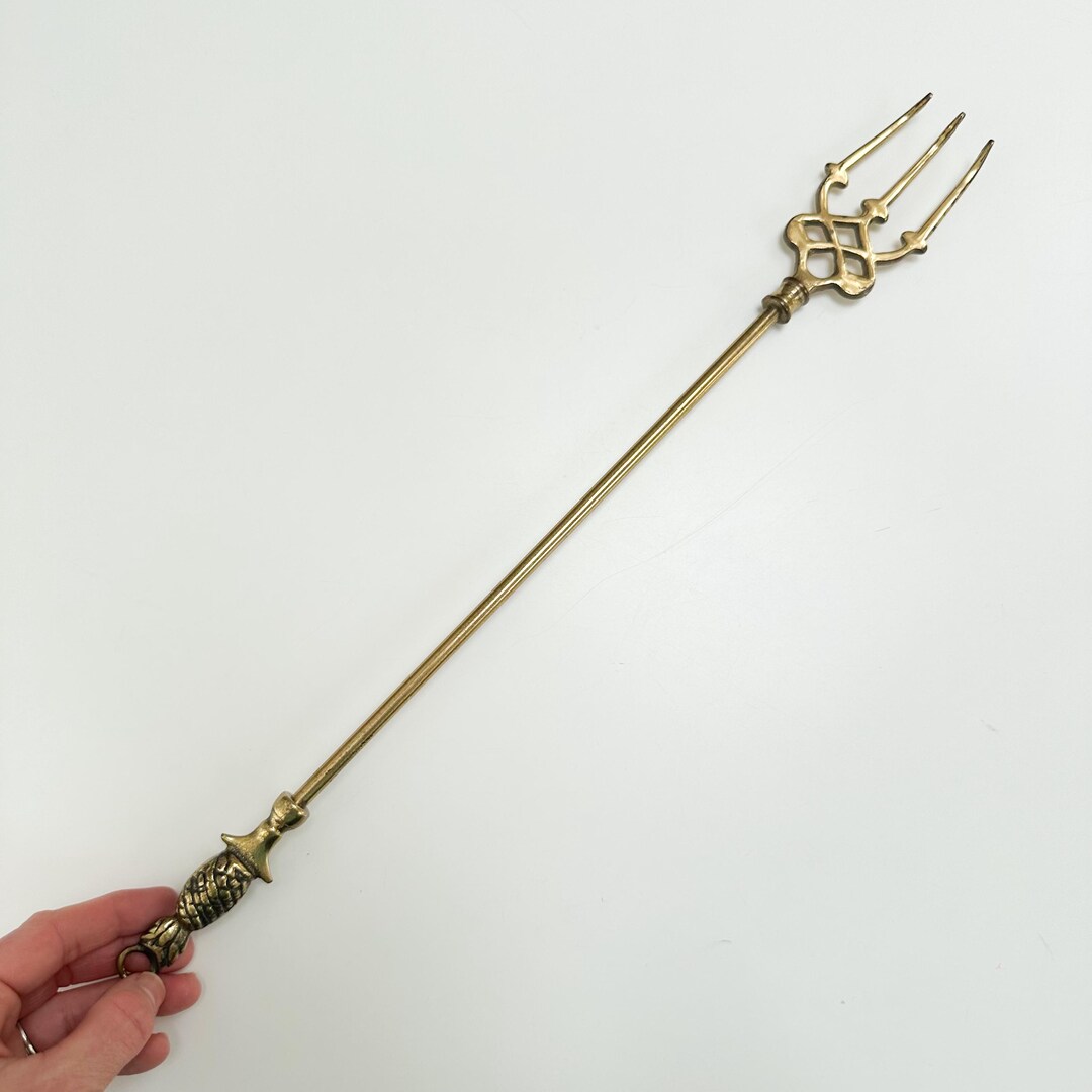 Vintage Brass Back Scratcher Made in England, Brass Pineapple Handled ...