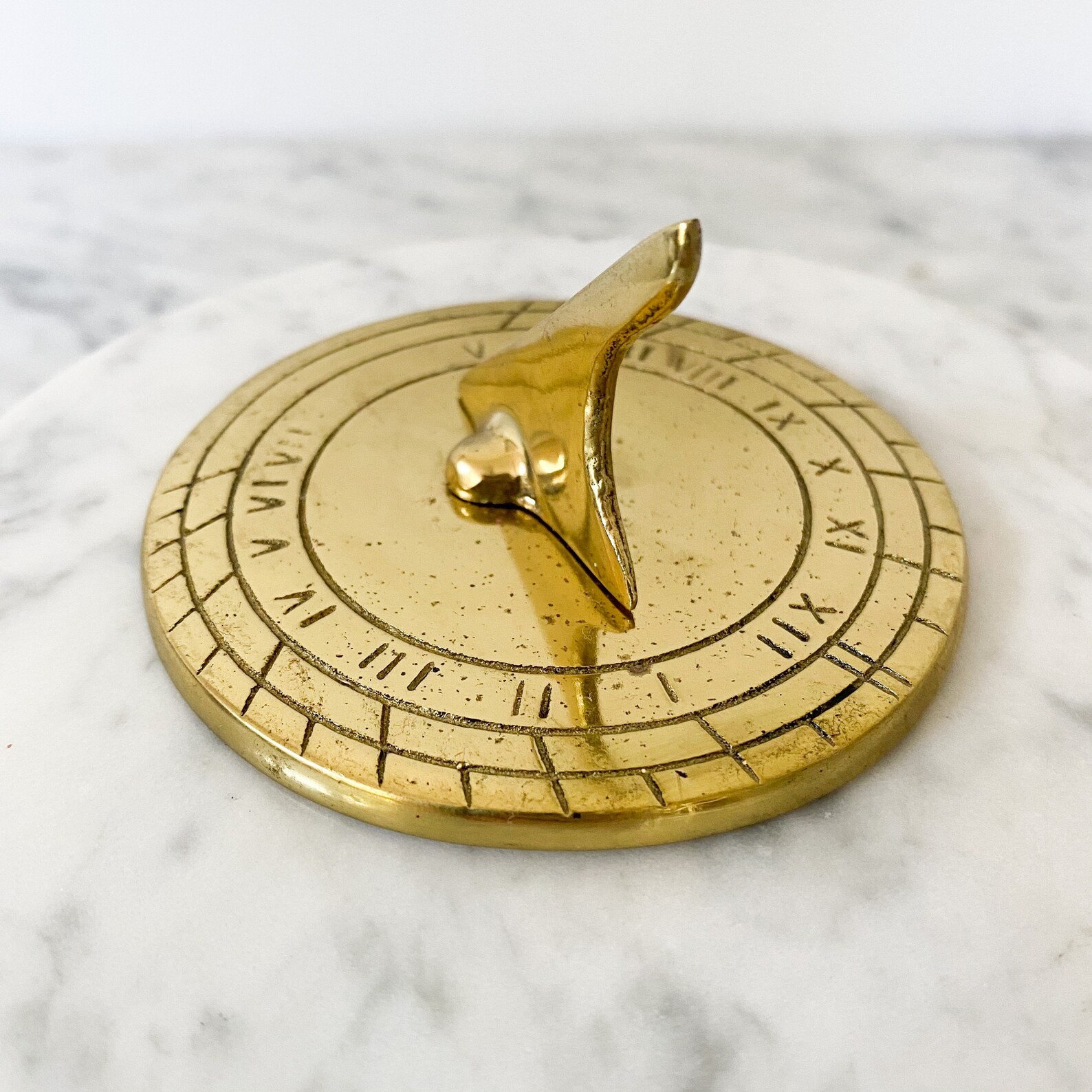 Virginia Metalcrafters Brass Sun Dial. Vintage Sun Dial. Small | Etsy