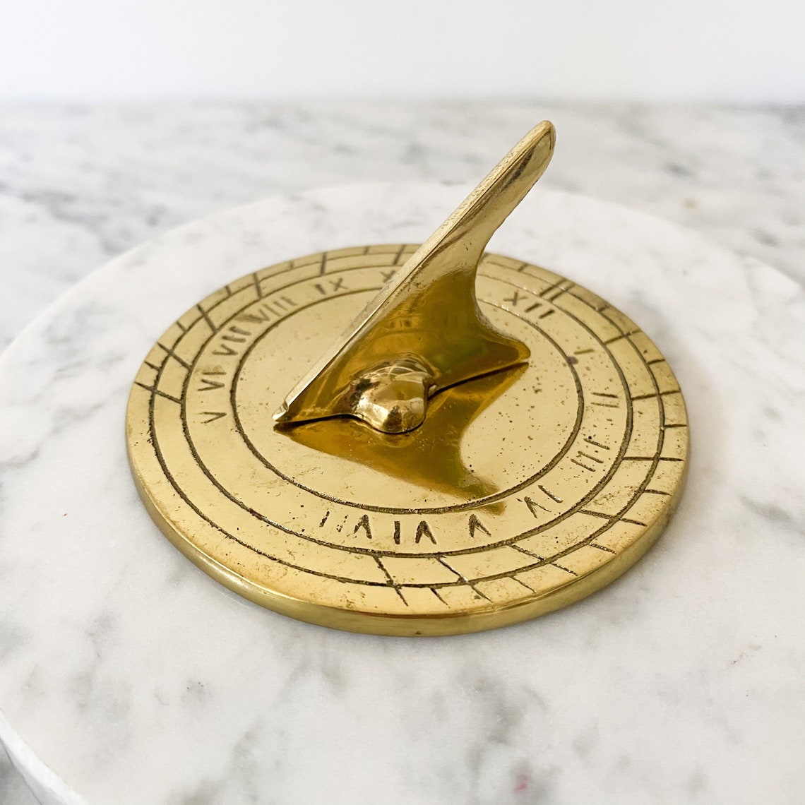 Virginia Metalcrafters Brass Sun Dial. Vintage Sun Dial. Small | Etsy