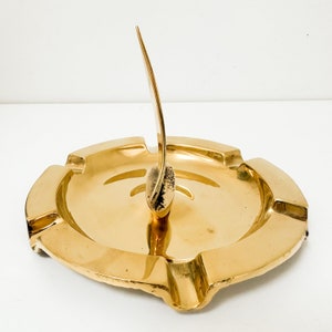 Vintage Brass Sailboat Ashtray, Vintage Brass Nautical Decor, Brass ...