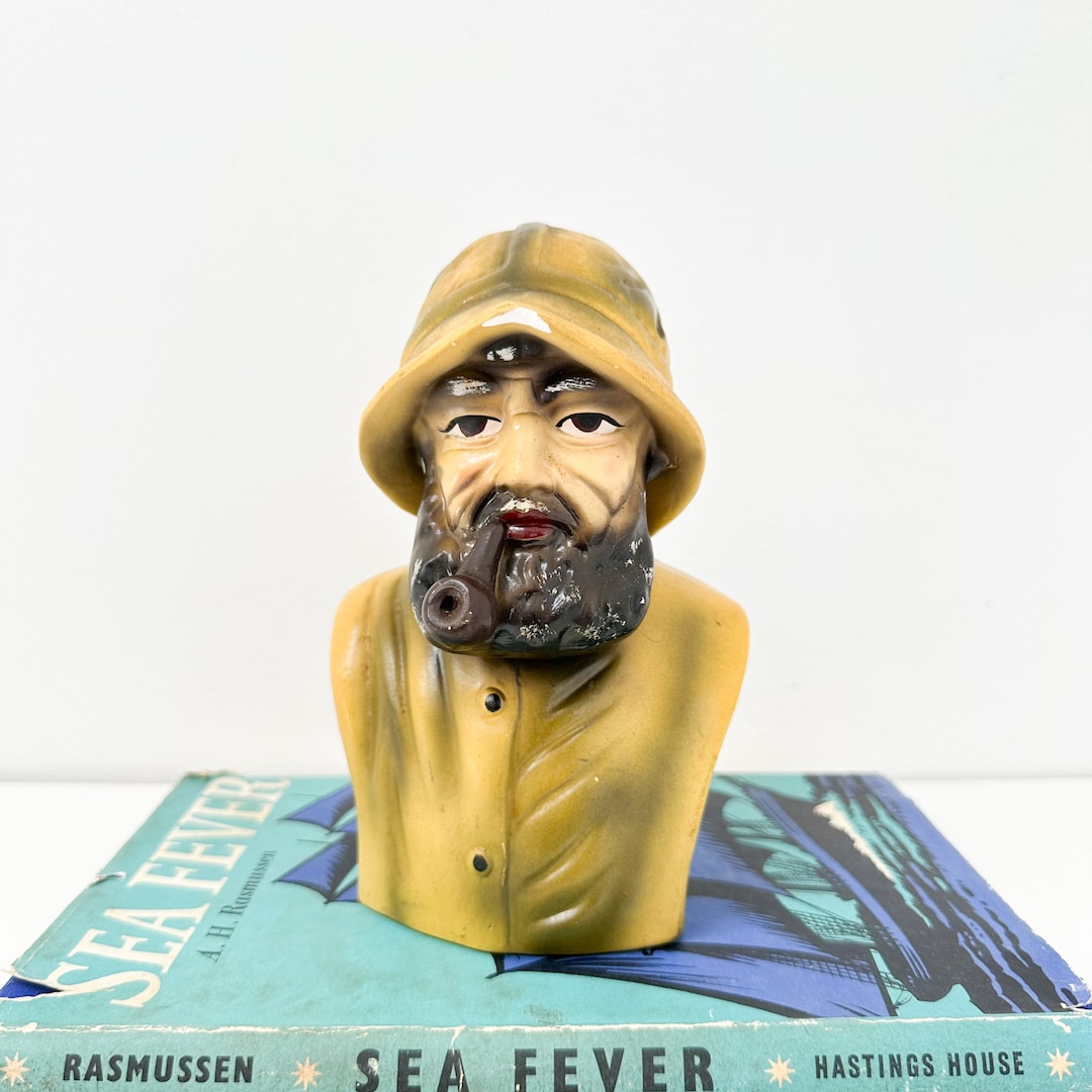 1960s Old Salt Sea Captain Bust With Brown Beard, Vintage Ceramic Maine ...