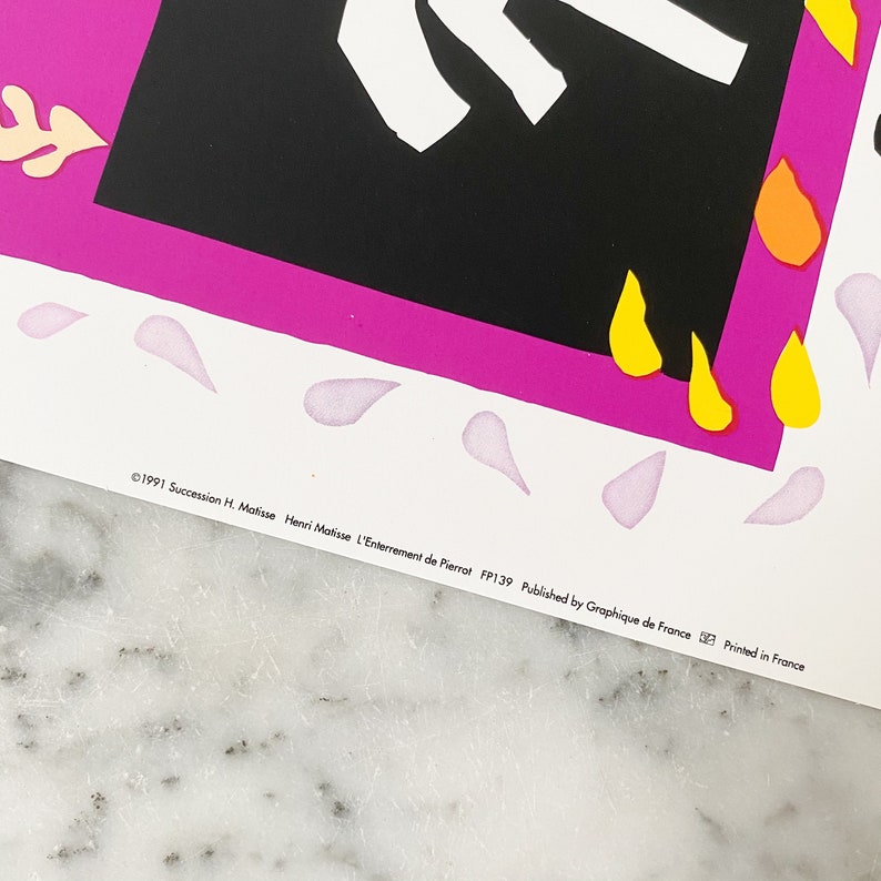 L'enterrement De Pierrot 1991 Vintage Henri Matisse Lithograph ...