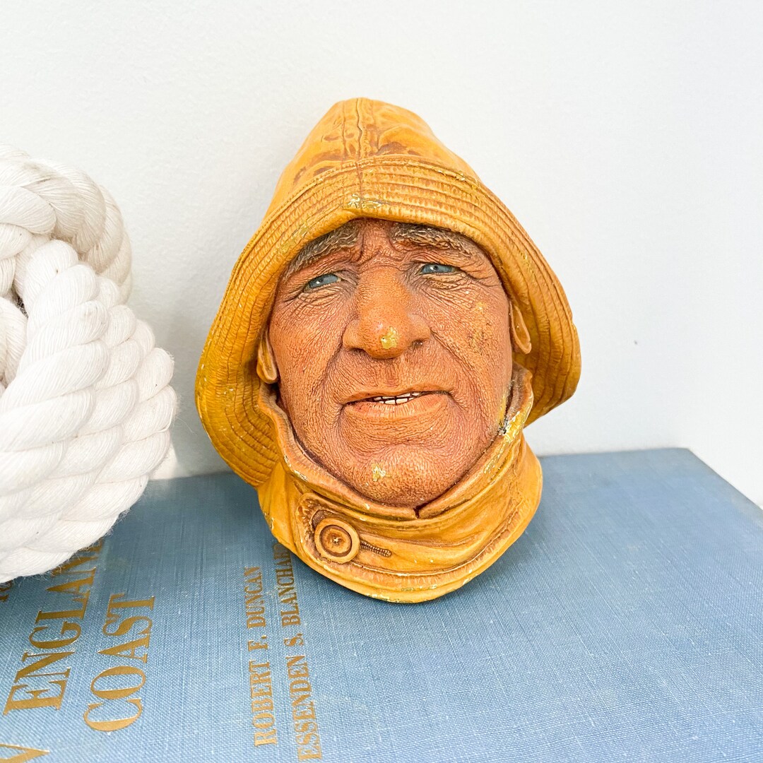 Bossons Chalkware Lifeboatman Wall Hanging. Ceramic Fisherman - Etsy
