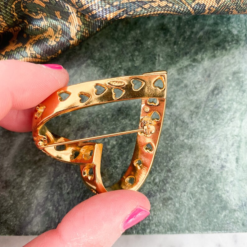 Avon Heart Shaped Brooch. Vintage Heart Pin. Vintage Avon True - Etsy