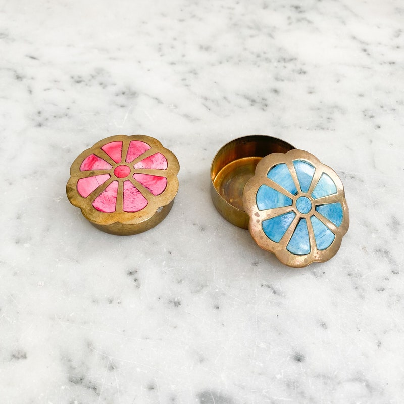 Brass Pill Box - Etsy