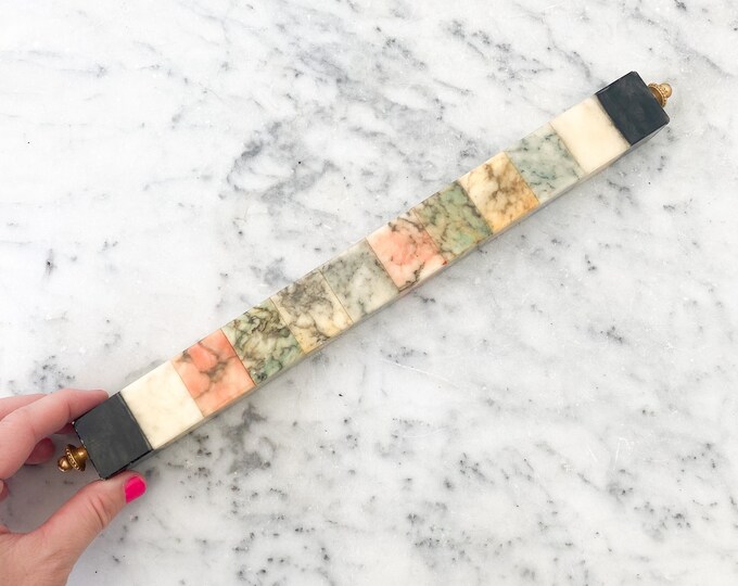 Vintage Italian Marble Specimen Ruler. 12 Ruler Made of - Etsy