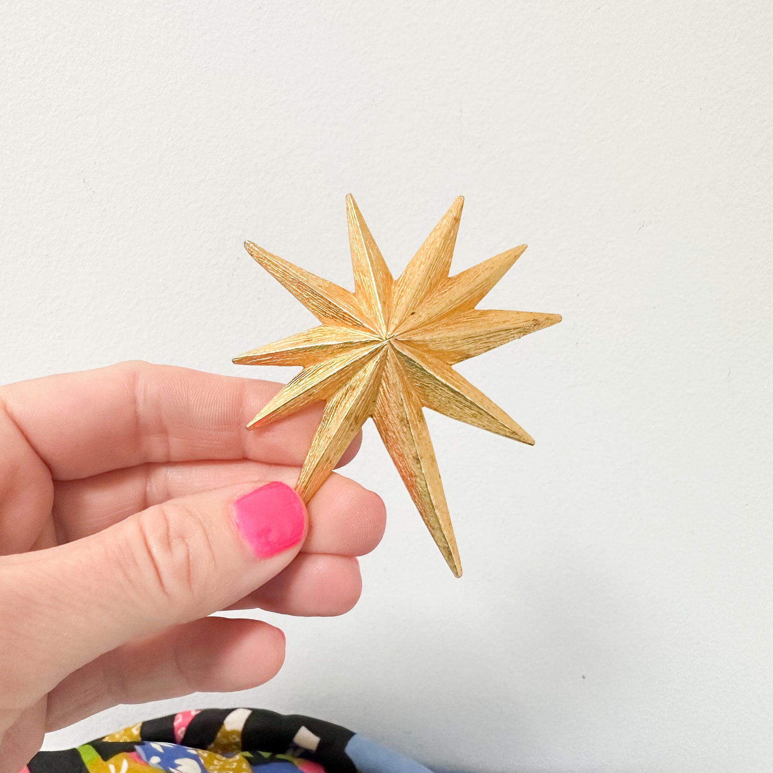 Vintage Robert Van S Star Shaped Brooch, Gold Tone Star Pin, 1980s ...