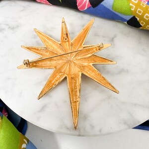 Vintage Robert Van S Star Shaped Brooch, Gold Tone Star Pin, 1980s ...