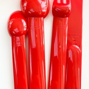 Vintage Red Bodum Melamine Dinnerware, Place Settings for 4 Designed by ...