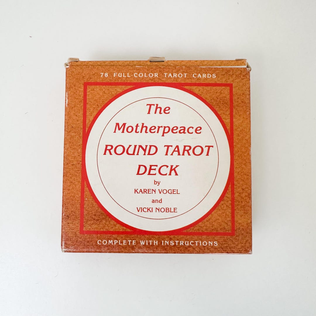 1981 the Motherpeace Round Tarot Deck Complete Tarot Card Set in Box ...