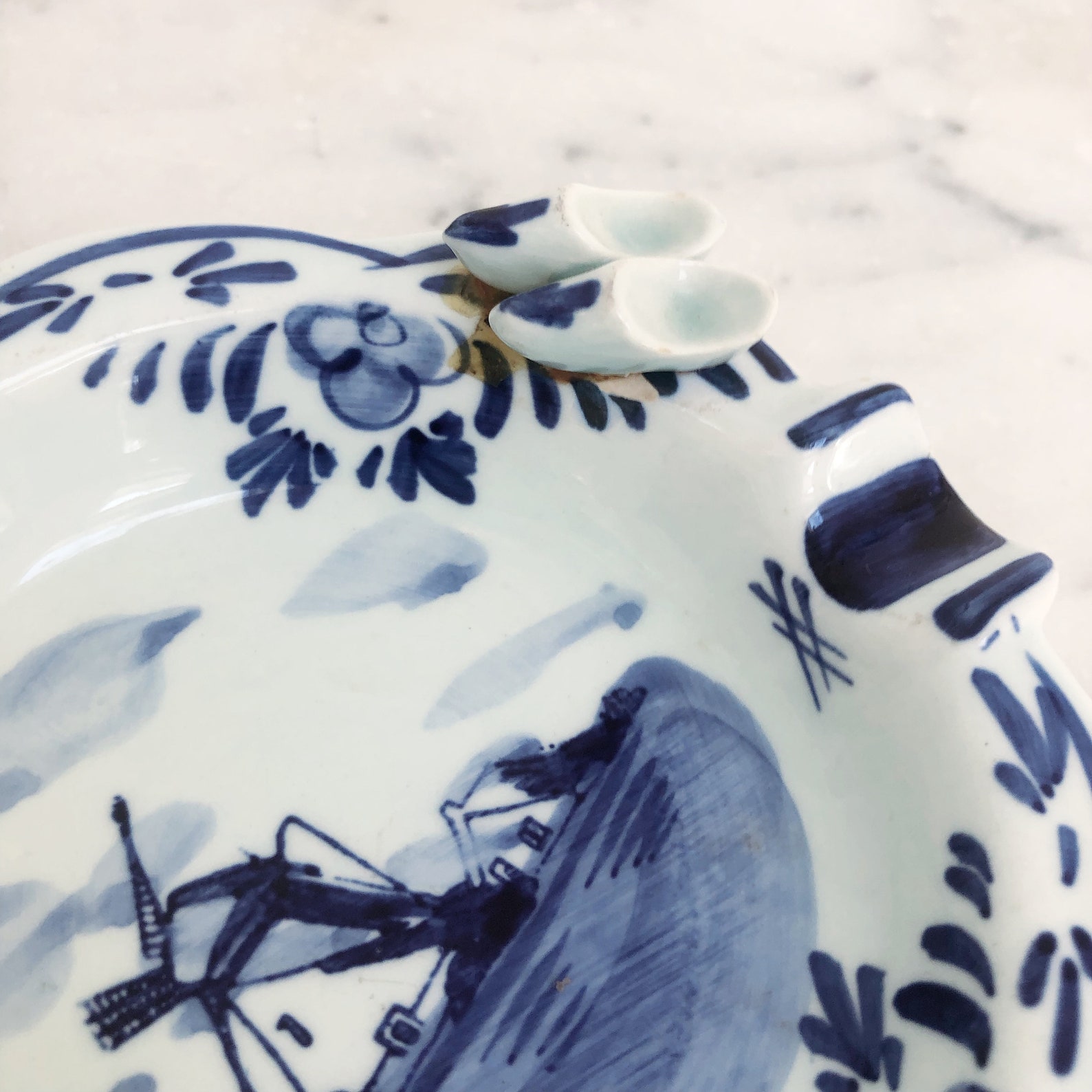 Set of Two Vintage Delft Holland Handpainted Ashtrays. Delft | Etsy