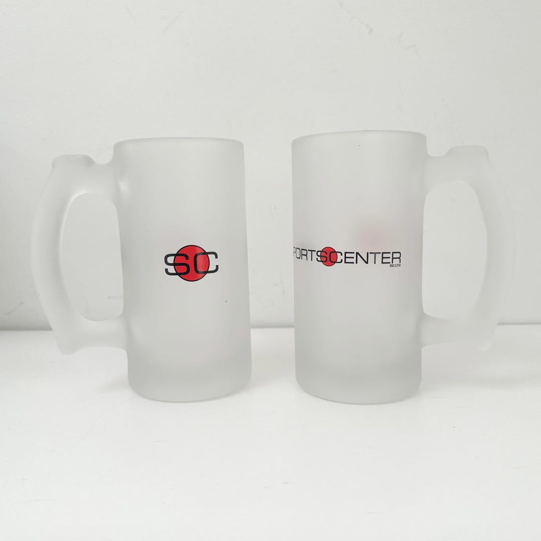Vintage ESPN Sportscenter Glasses Set of 2, Vintage Sportscenter ...