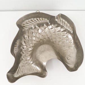 Vintage Copper Plated Fish Mold, Vintage Gelatin Mold, Vintage Copper ...