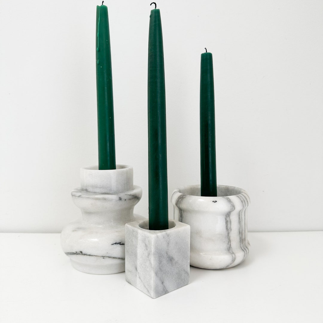 Marble Candle Holders Sold Separately, Vintage Marble Candle Holders ...