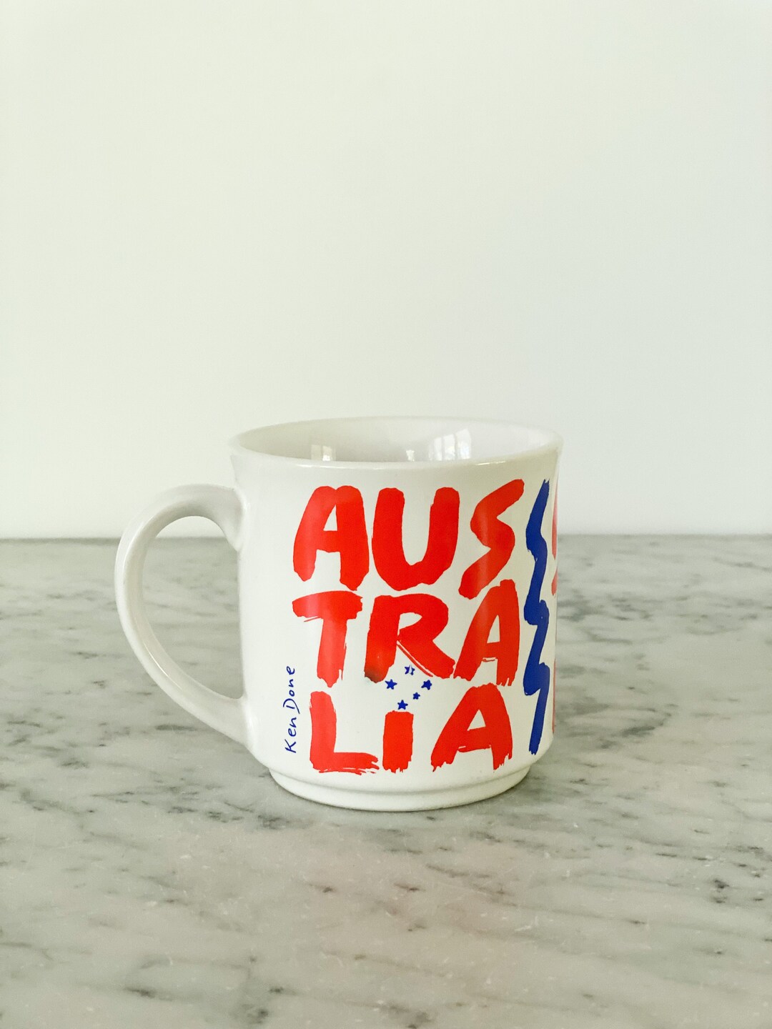 1983 Australia Mug by Ken Done. 1980s Coffee Mug Australia Souvenir Cup ...