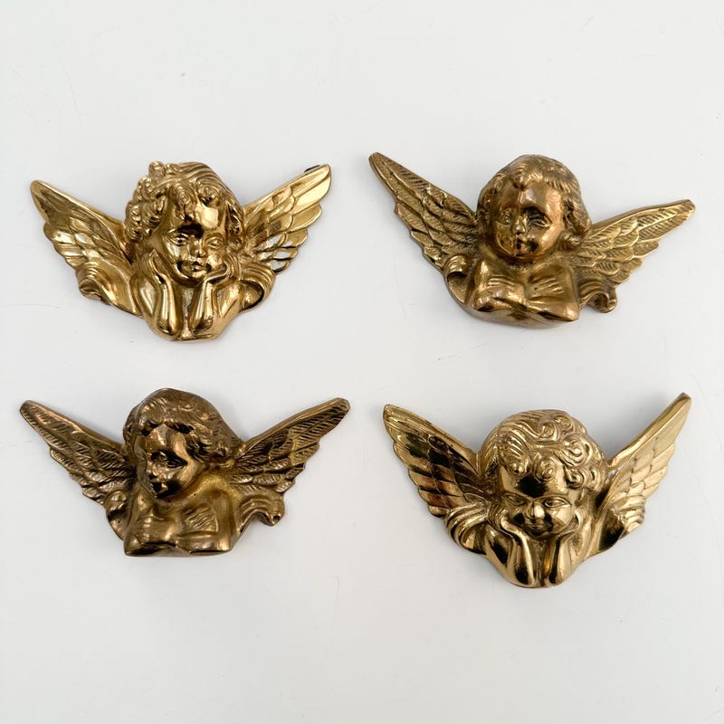 Brass Angel Wall Ornament - Etsy