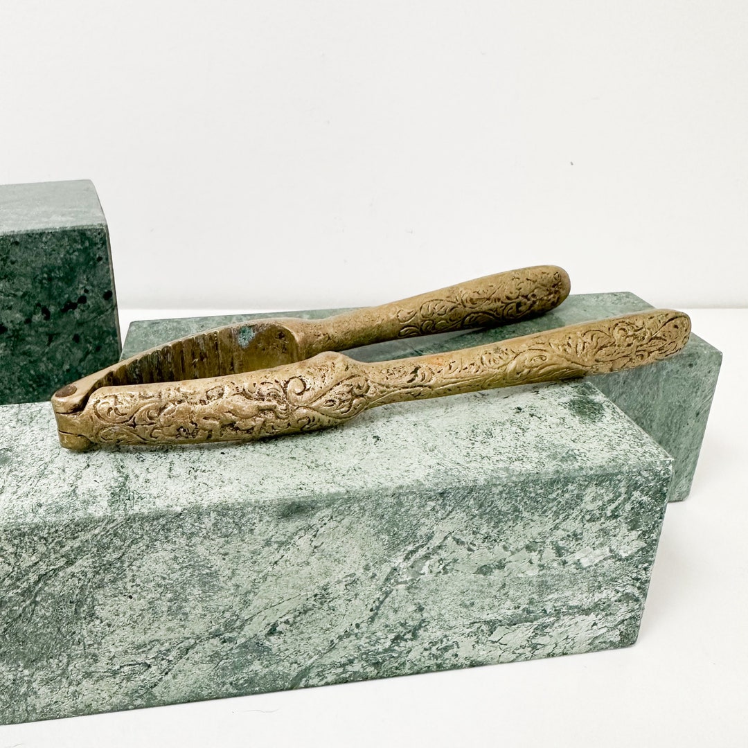 Antique Italian Brass Lion Nut Cracker, Vintage Brass Nut Cracker Made ...