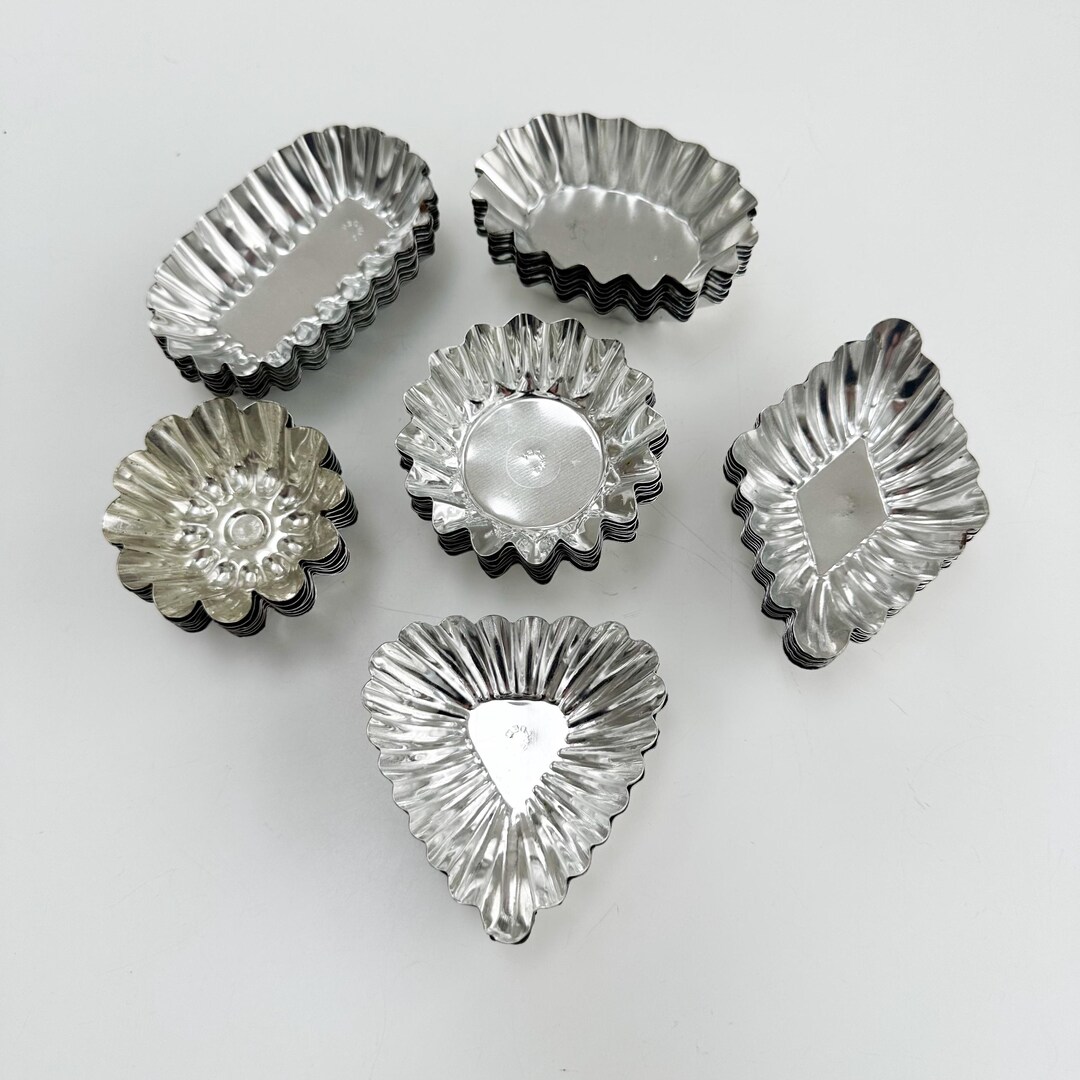 Vintage Swedish Baking Tins Assortment, Vintage Tartlet Tins, Chocolate ...