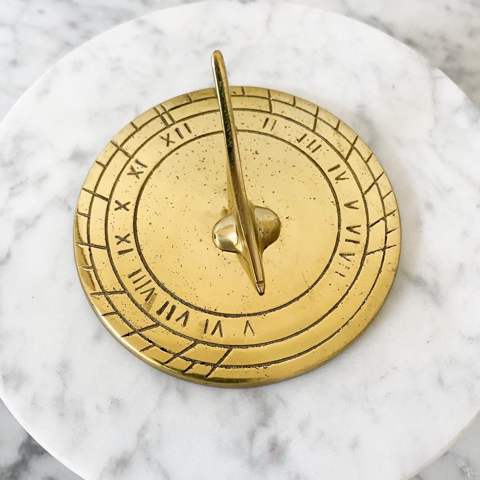 Virginia Metalcrafters Brass Sun Dial. Vintage Sun Dial. Small - Etsy