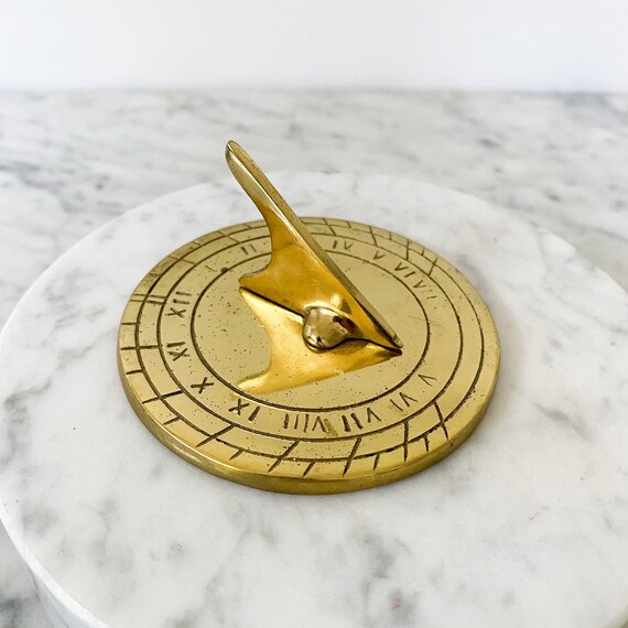 Virginia Metalcrafters Brass Sun Dial. Vintage Sun Dial. Small - Etsy
