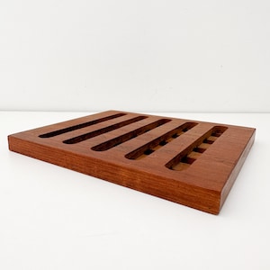 Mid Century Danish Teak Wood Trivet, Mid Century, Danish Modern Design ...