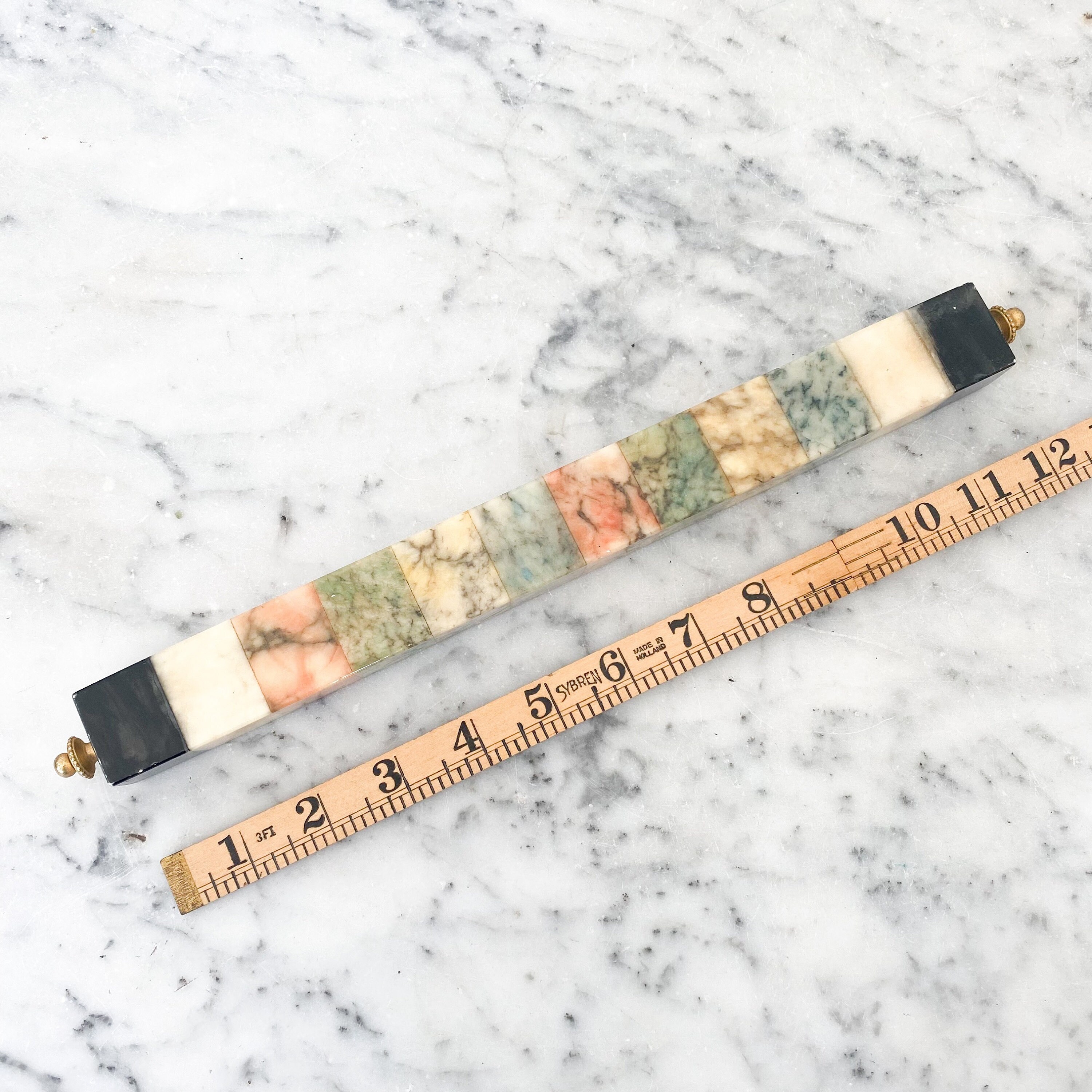 Vintage Italian Marble Specimen Ruler. 12 Ruler Made of - Etsy