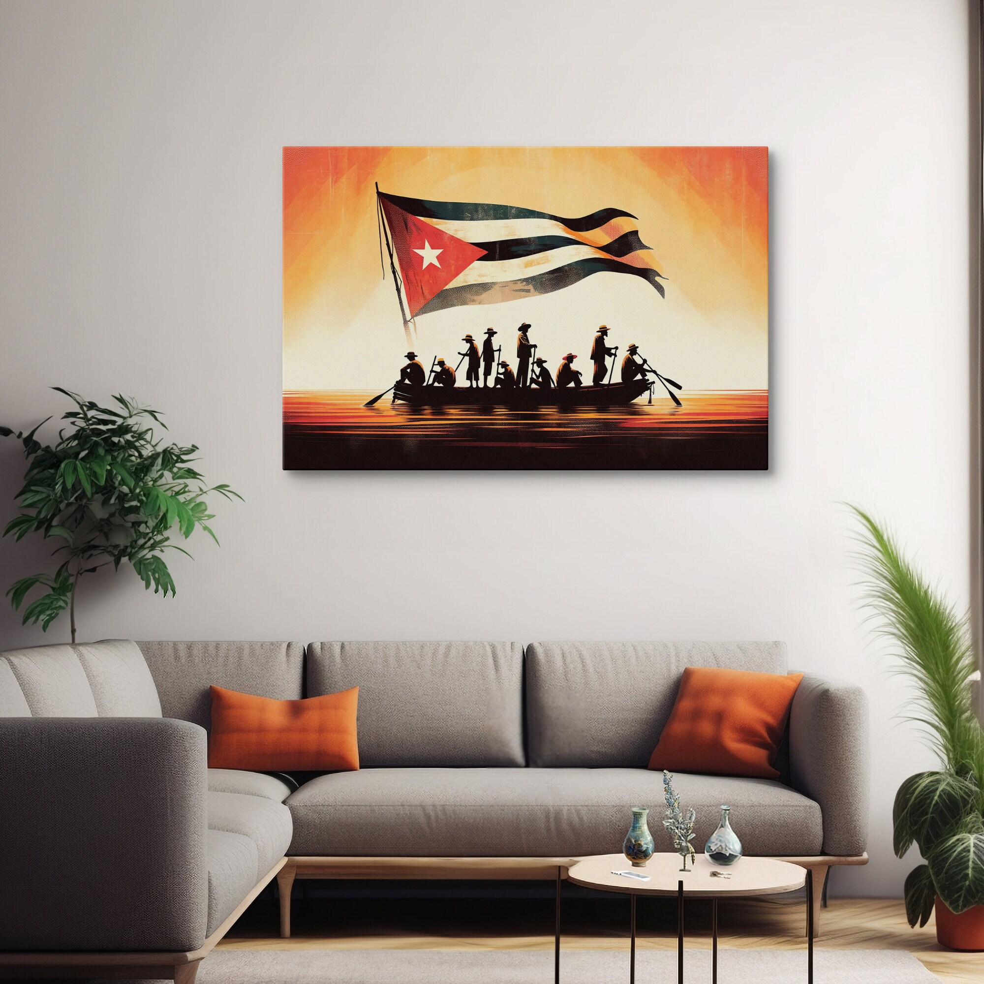 Cuban Rafters, A Journey of Hope, Canvas & Rolled Poster, A Tribute to ...