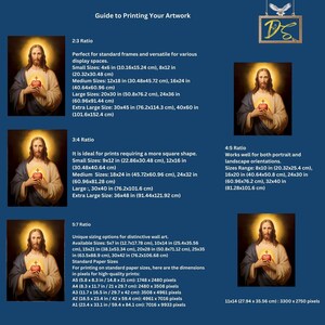 Jesus Sacred Heart Digital Art Divine Mercy Religious Christian Art ...