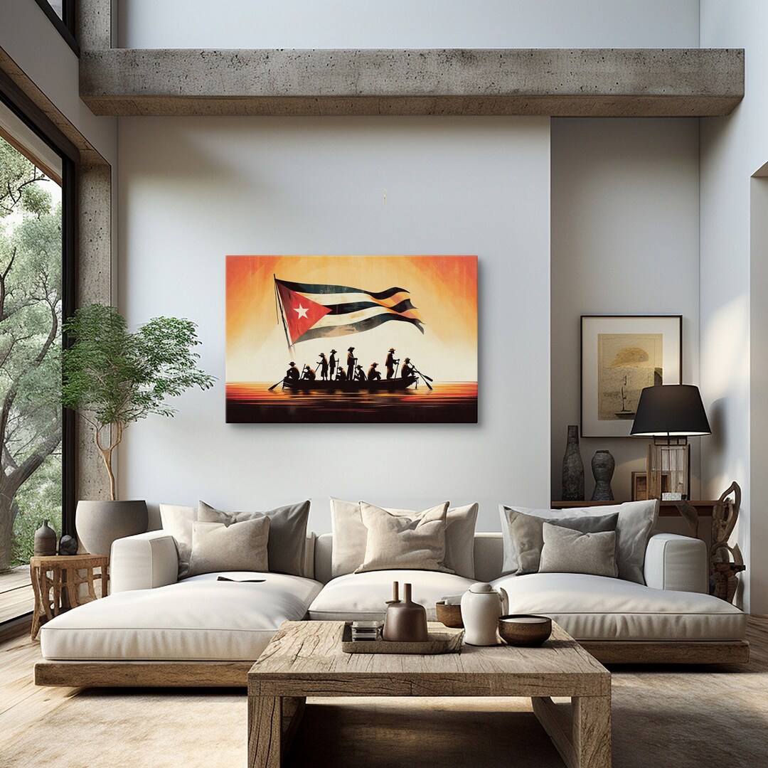 Cuban Rafters, A Journey of Hope, Canvas & Rolled Poster, A Tribute to ...