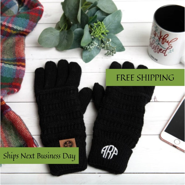 Monogram Gloves - Etsy