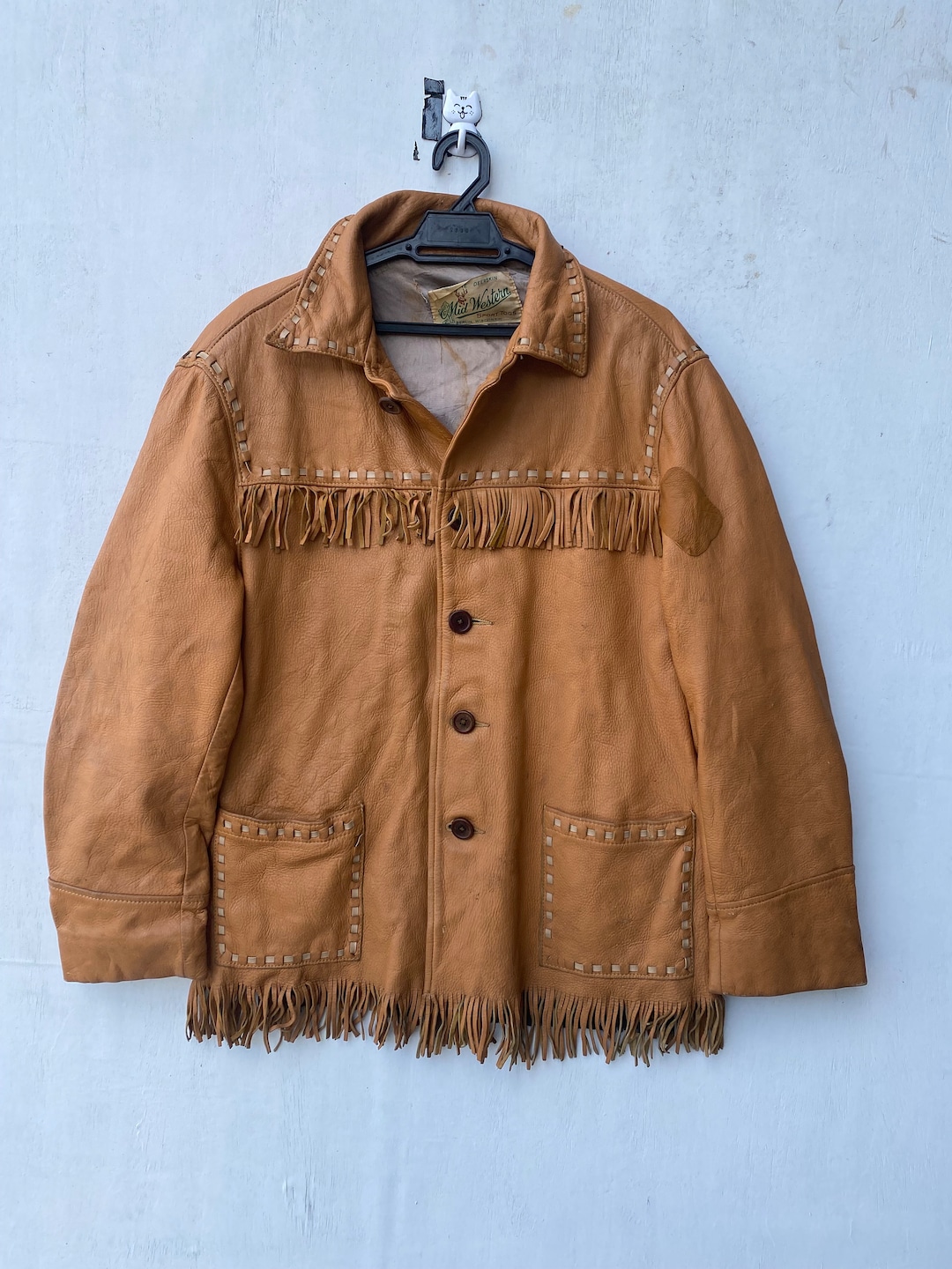 Vintage Deer Skin Jacket, Mid Western Sport Tog Custom Jacket, Deer ...