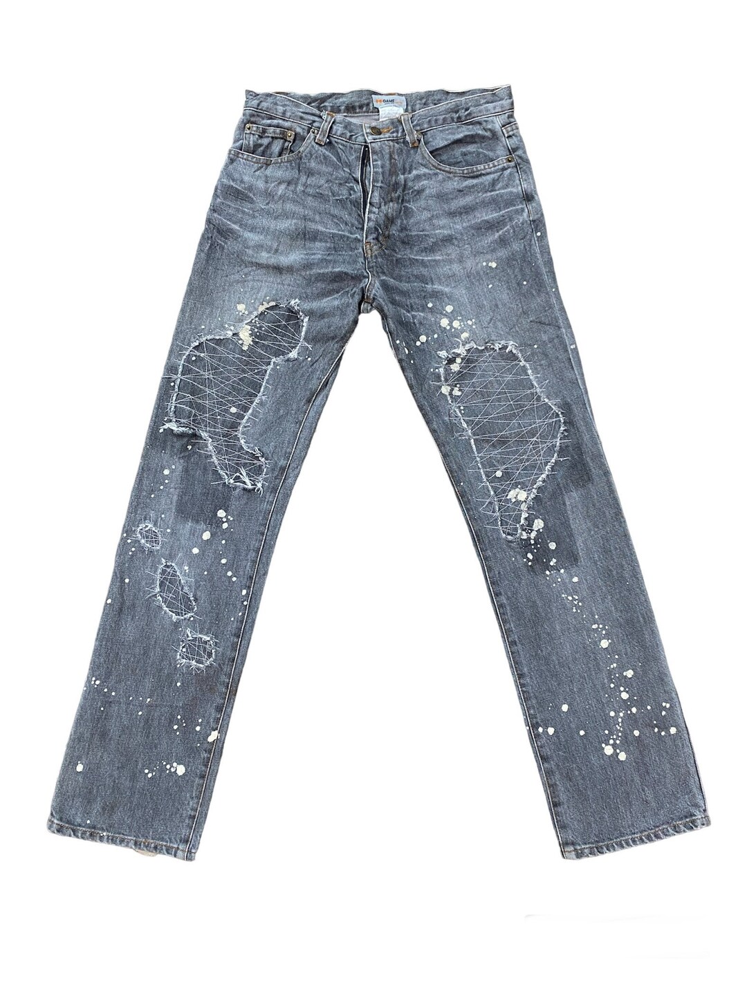 Vintage Japanese Brand Distress Denim, Games Patches Design, Junya ...