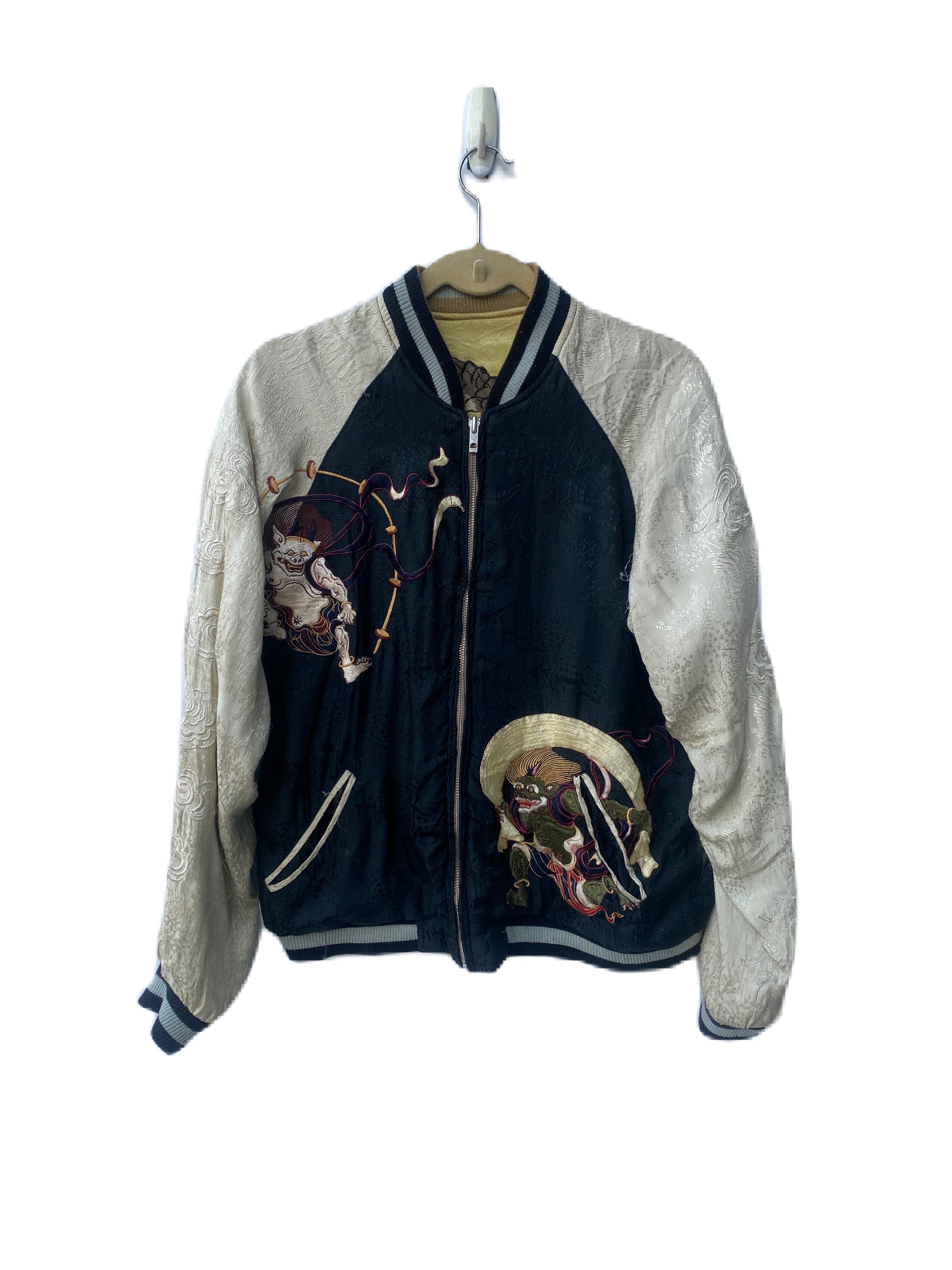 Reversible Vintage Japanese Souvenirs Embroidered Sukajan Varsity ...