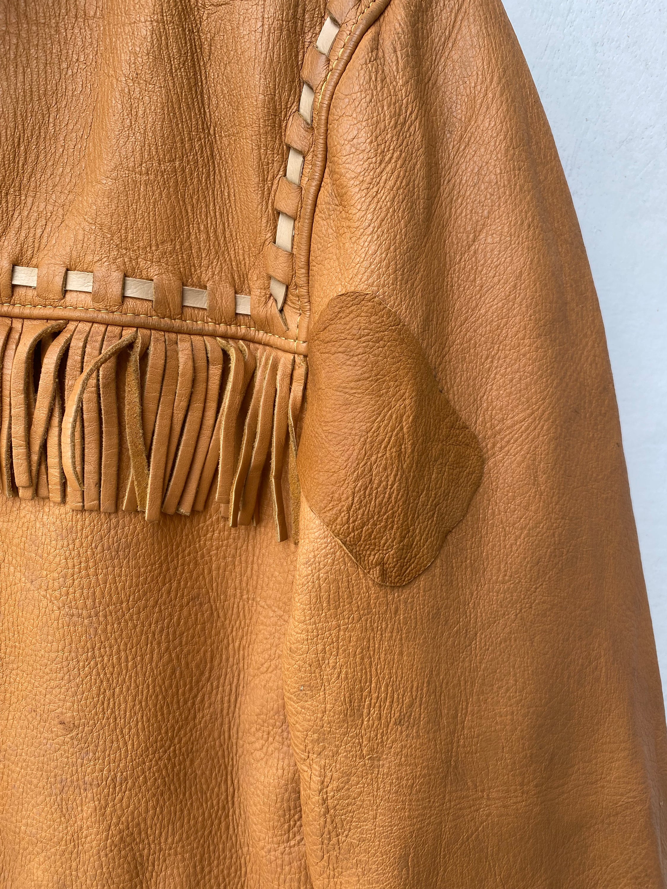 Vintage Deer Skin Jacket, Mid Western Sport Tog Custom Jacket, Deer ...