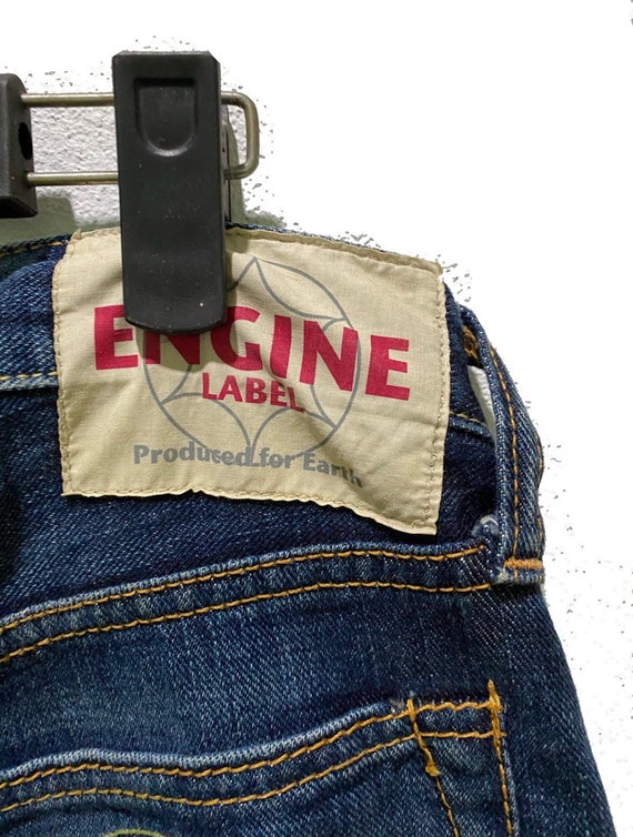 Vintage Japan Brand Engine Label Design Kapital Style… - Gem