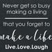 Make a Life Wall Decal Sticker Art Decor Bedroom Decor Home Decor Good ...