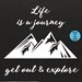 Life is a Journey EXPLORE Wall Decal NATURE Sticker Art Decor Bedroom ...